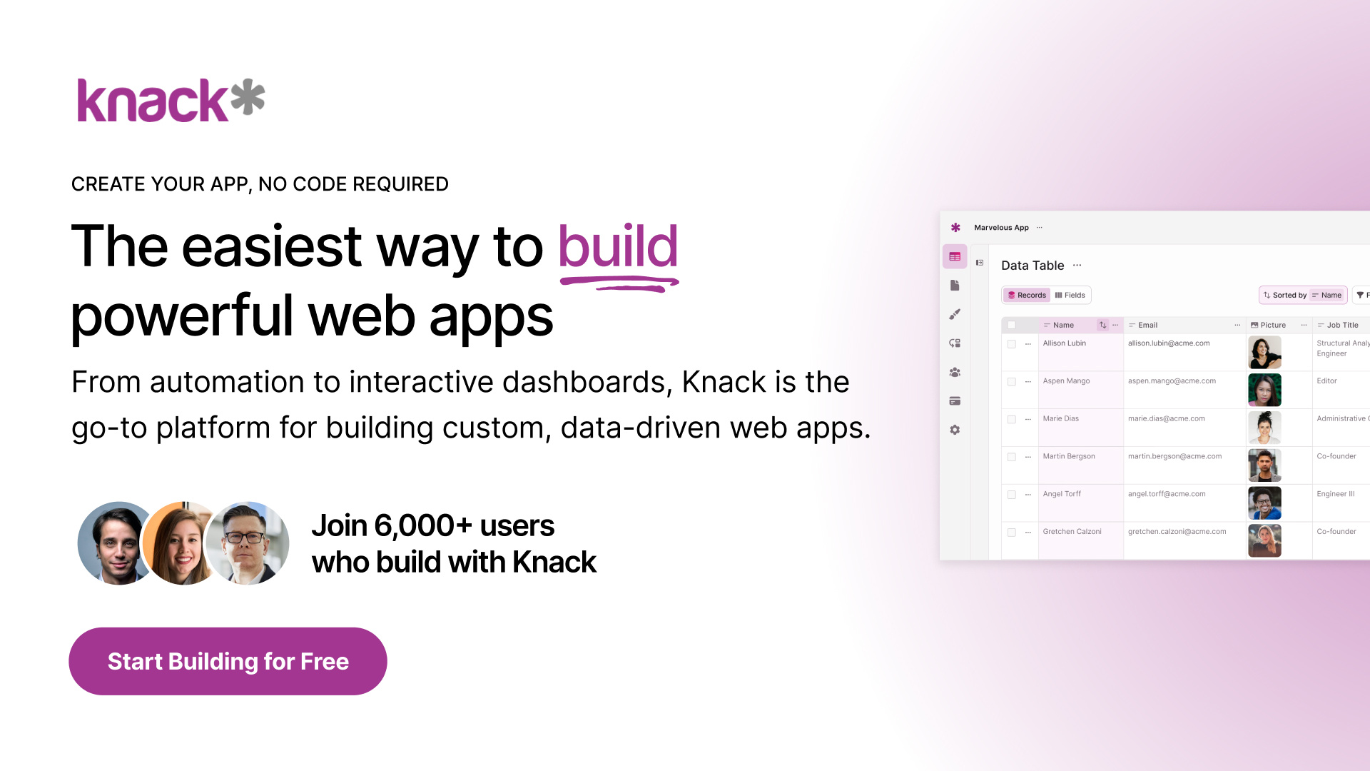 Leverage Knack's App Builder to Build Solutions in Minutes