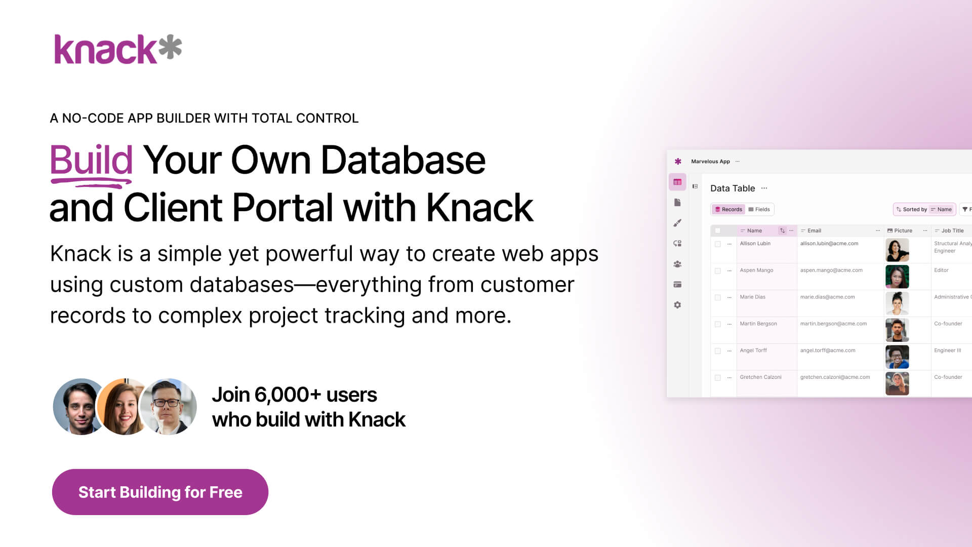 Leverage Knack's App Builder to Build Solutions in Minutes