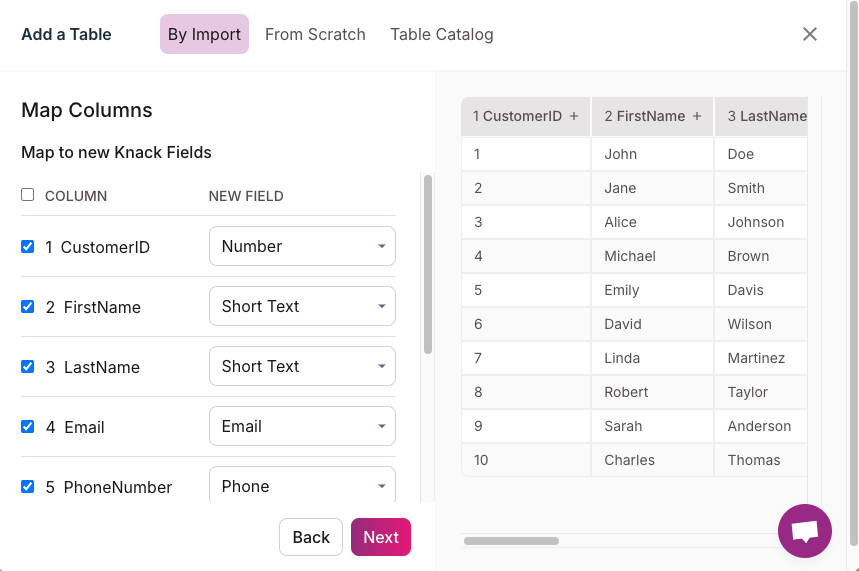 Build a No Code Database with Knack